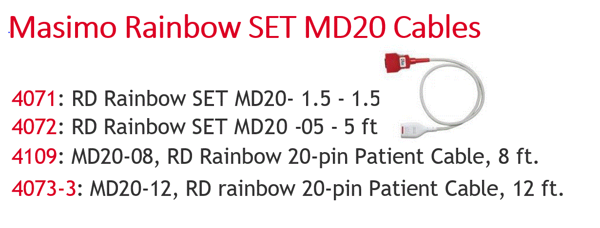 Cables-RD SET Red End (20Pin) MD20